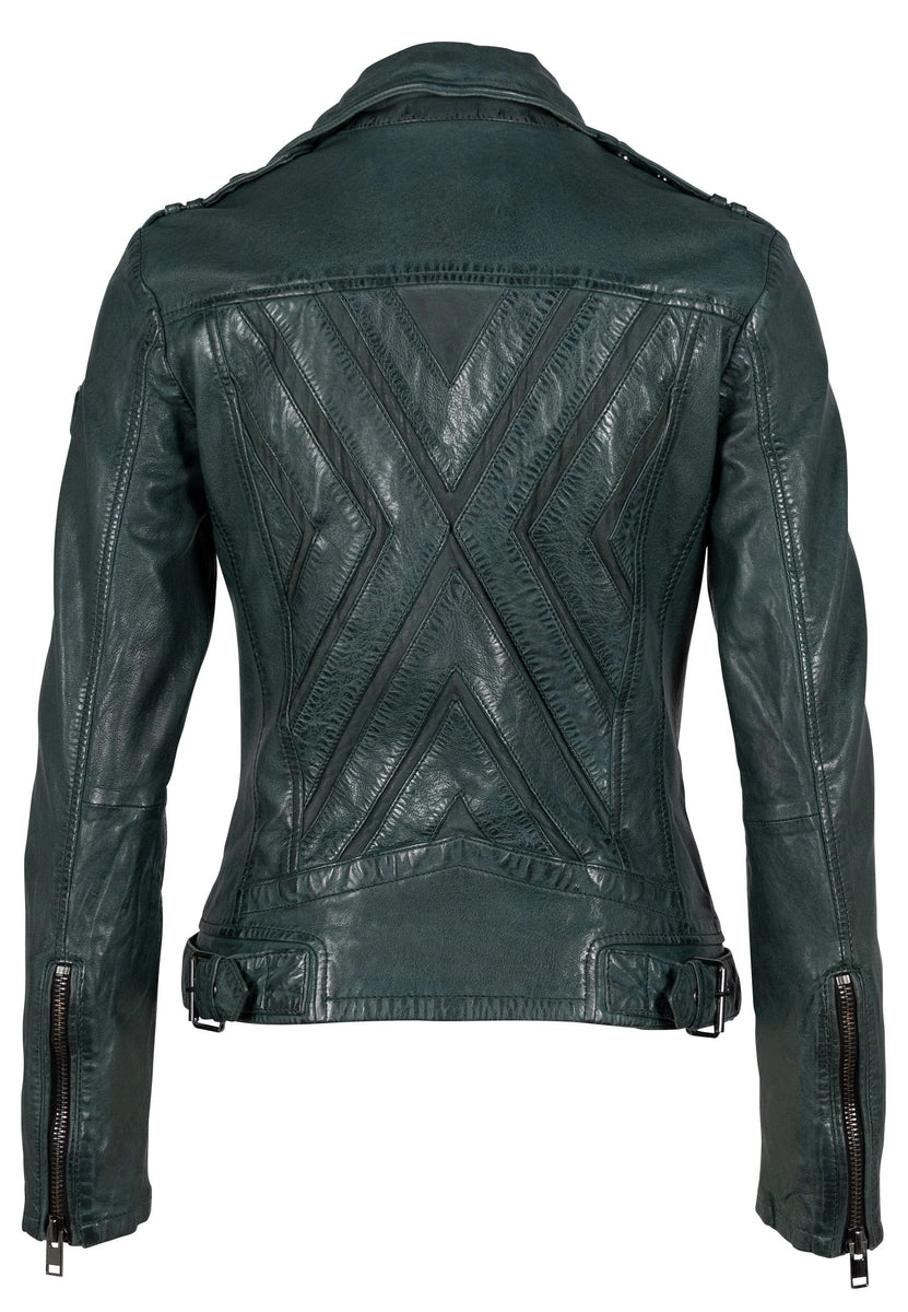 Chevron Back Leather Jacket – Boho Lifestyle