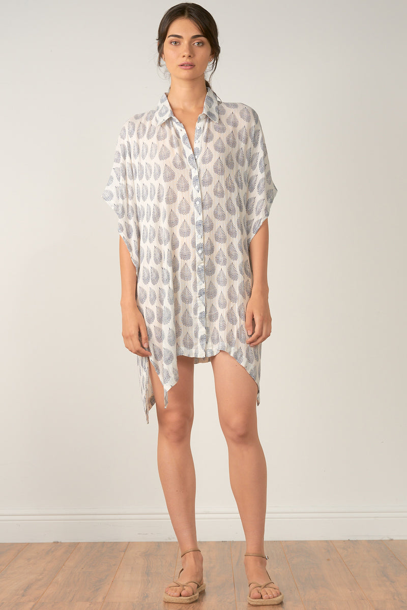 Maui Leaf Print Tunic – Boho Lifestyle