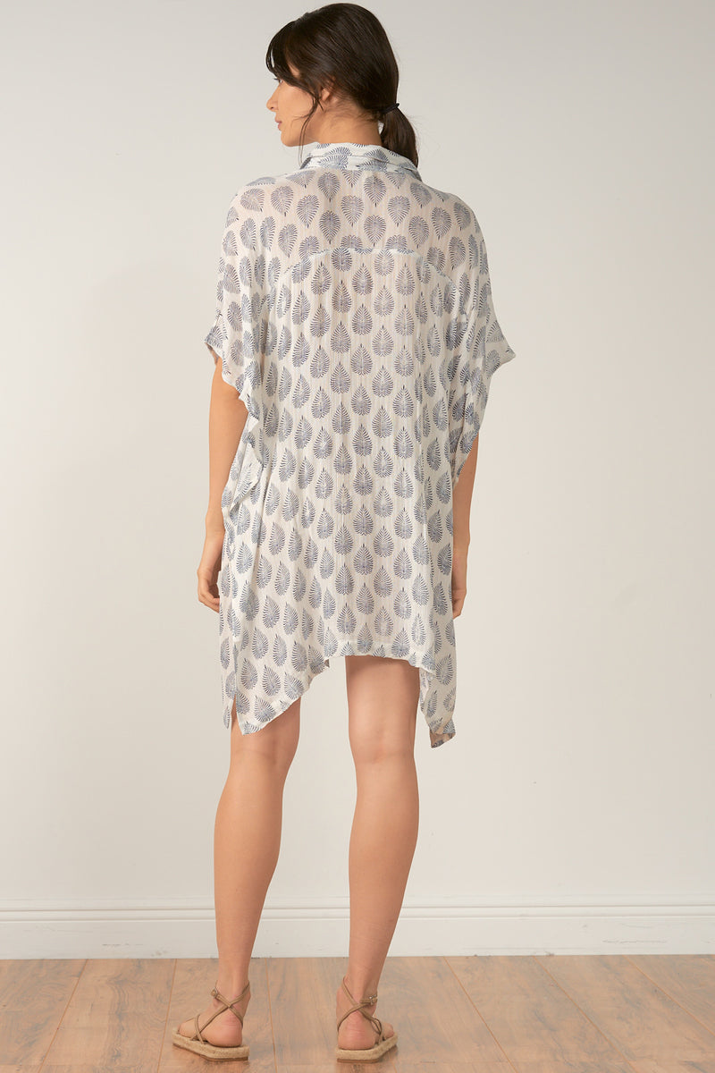 Maui Leaf Print Tunic – Boho Lifestyle